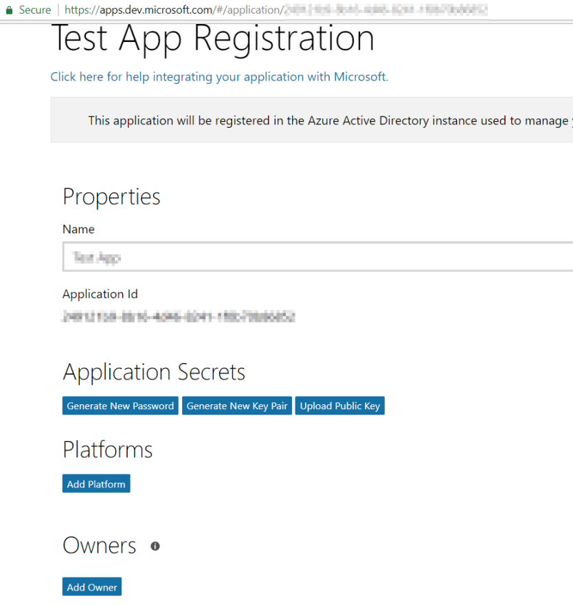 Set up a Microsoft Graph App for Office 365 and SharePoint Online ...