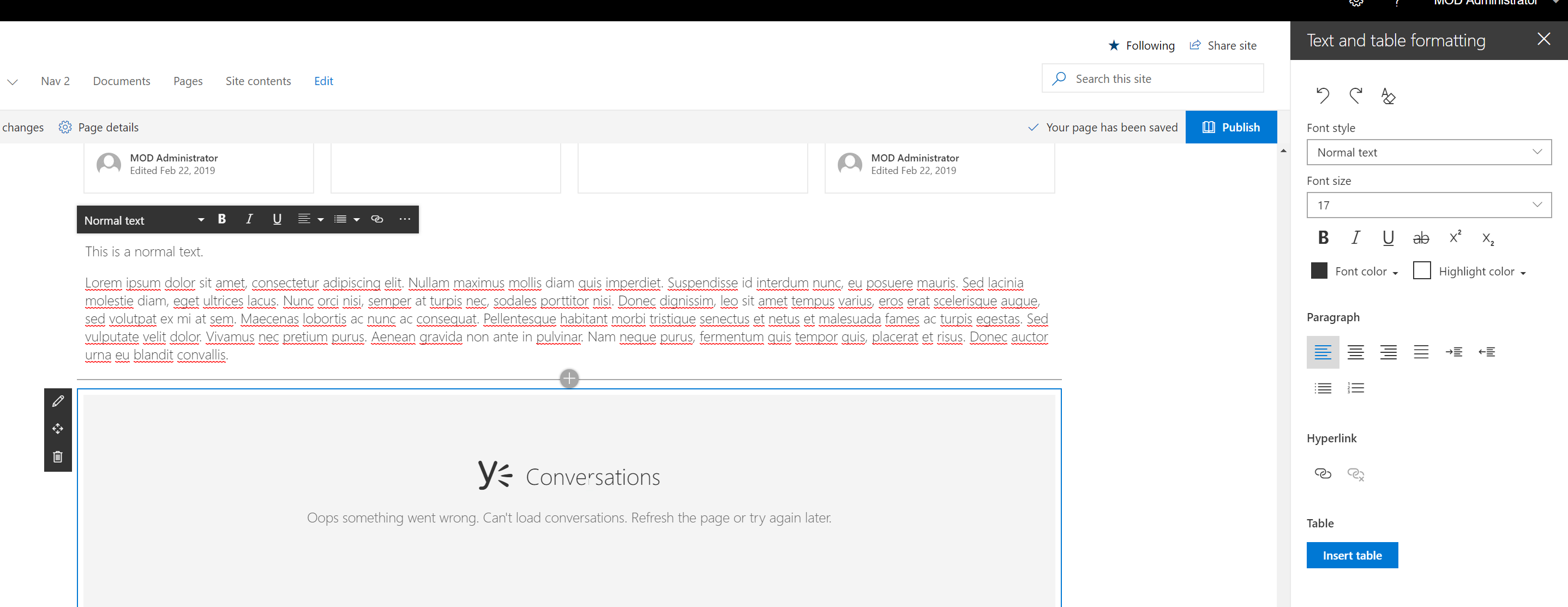 How to make cool modern SharePoint Intranets Part 3 – Build with OOB ...