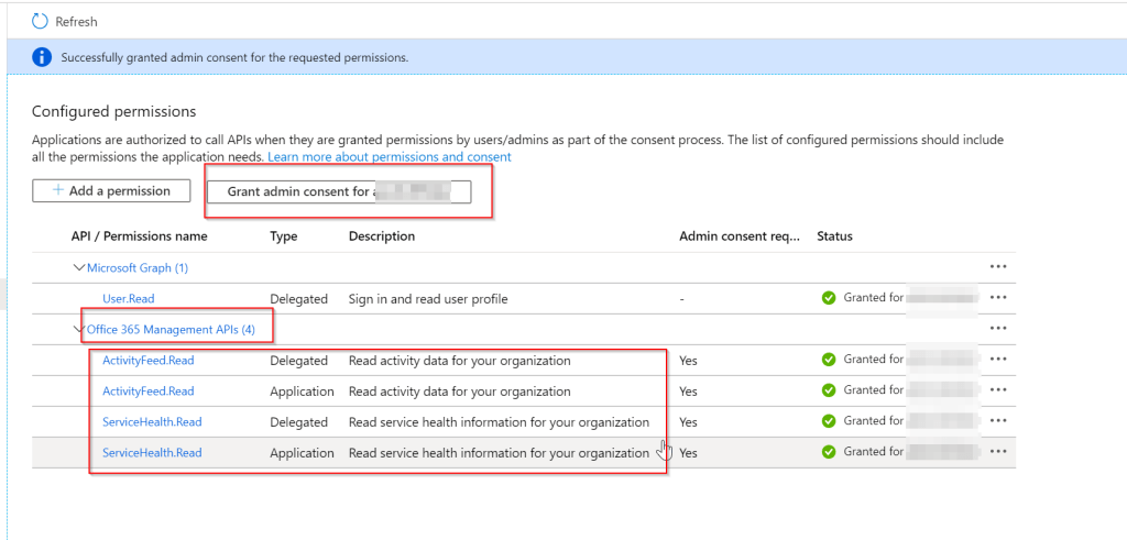 Setting up subscription service for Office 365 Audit log data using ...